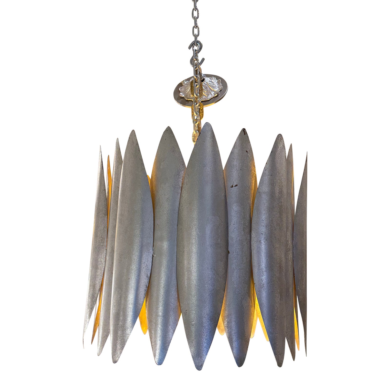 Barry Goralnick for Visual Comfort Burnished Silver Hatton Pendant ...
