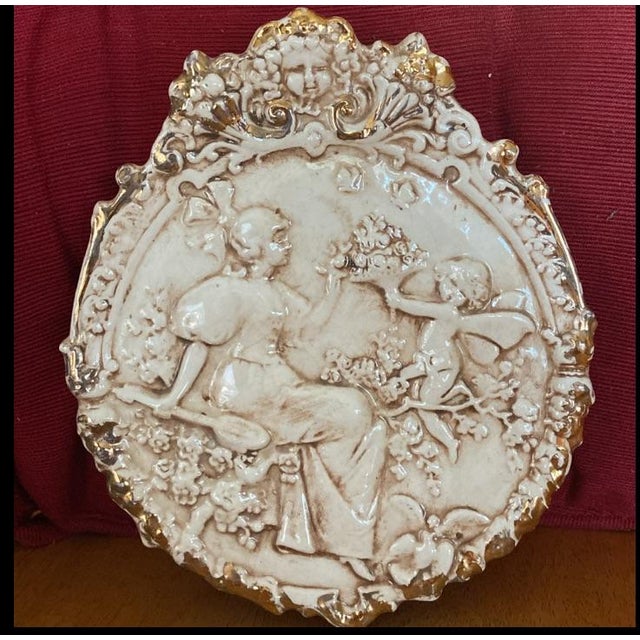 1969 Set of 2 Fairies Chalkware Depicts Victorian Era With Man & Woman ...
