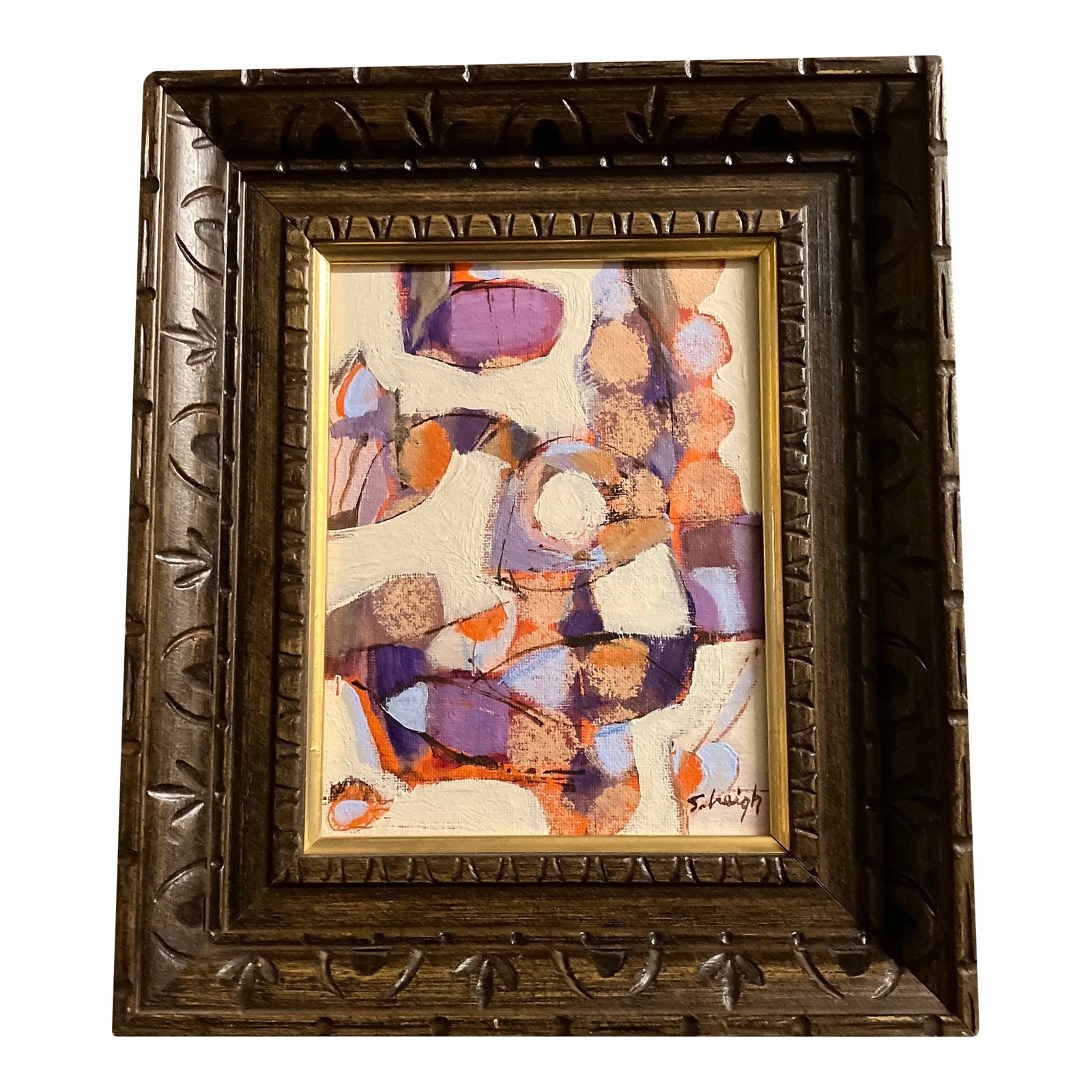 Contemporary Original Stephen Heigh Abstract Painting “Nucleus ...