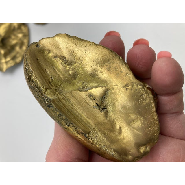 Vintage Brass Shells- Set of 3 | Chairish