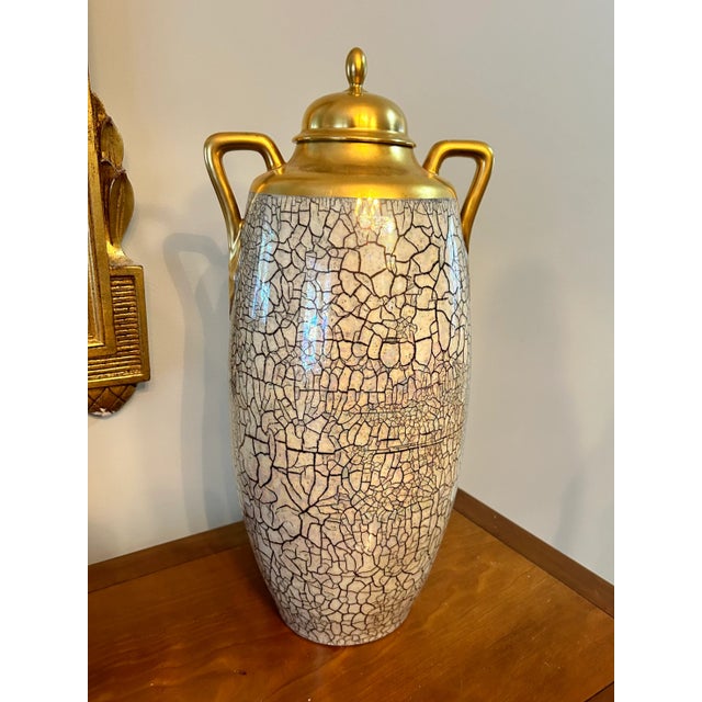 Early 1900s Neoclassical Ginger Jar by Oscar and Edgar Gutherz Royal ...