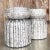 Vintage Boho Capiz Shell Low Stools - a Pair | Chairish
