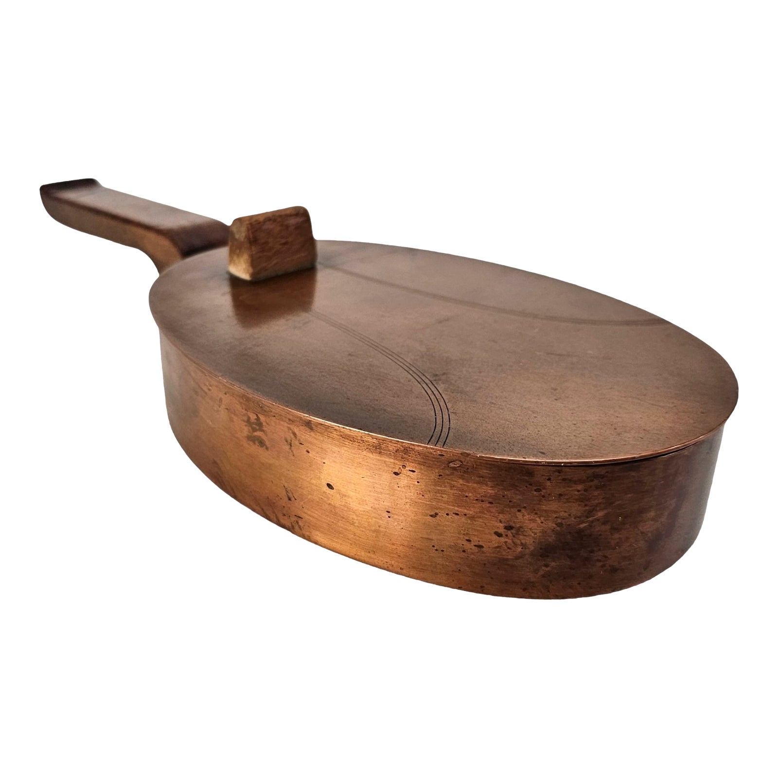 Revere Copper Silent Butler Crumb Catcher W/ Wood Handle | Chairish