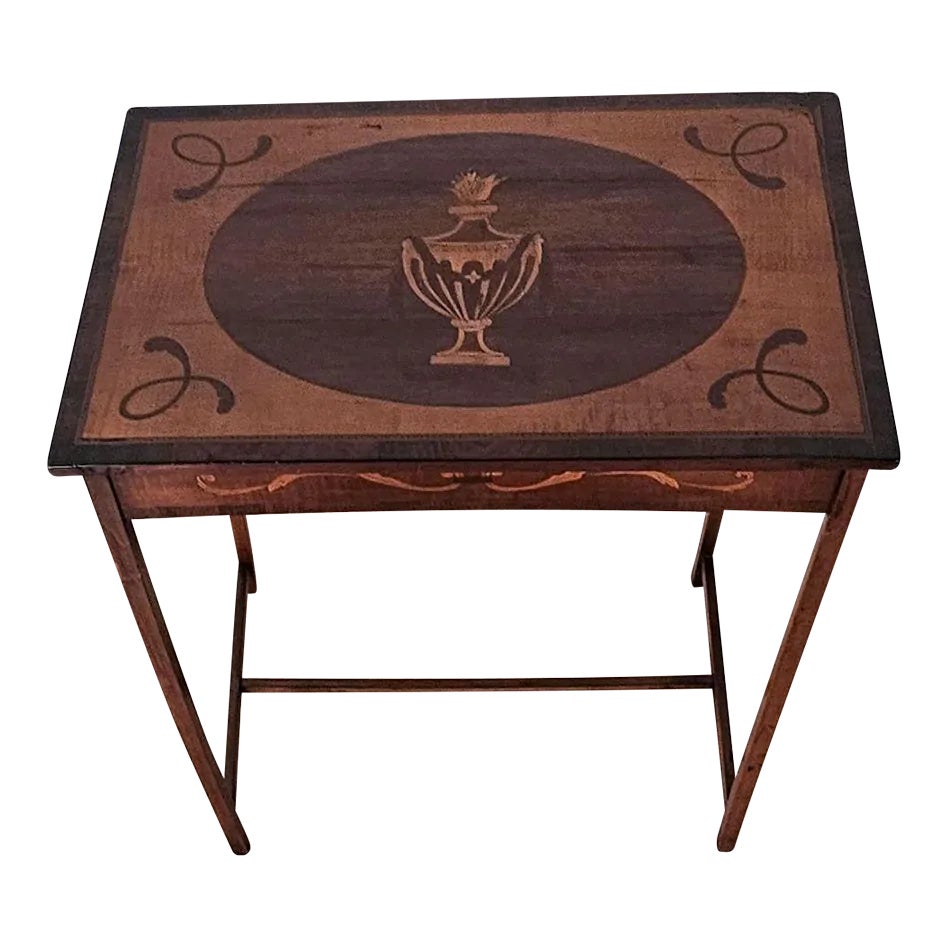 Neoclassical Dutch Side Table Inlaid With Mixed Woods, Circa 1840 ...