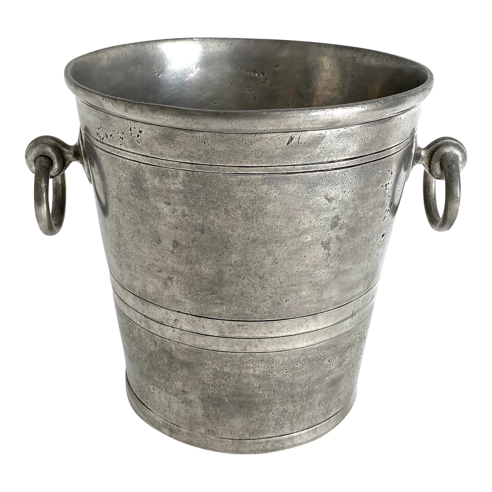Les Etains De Paris French Pewter Champagne Cooler | Chairish