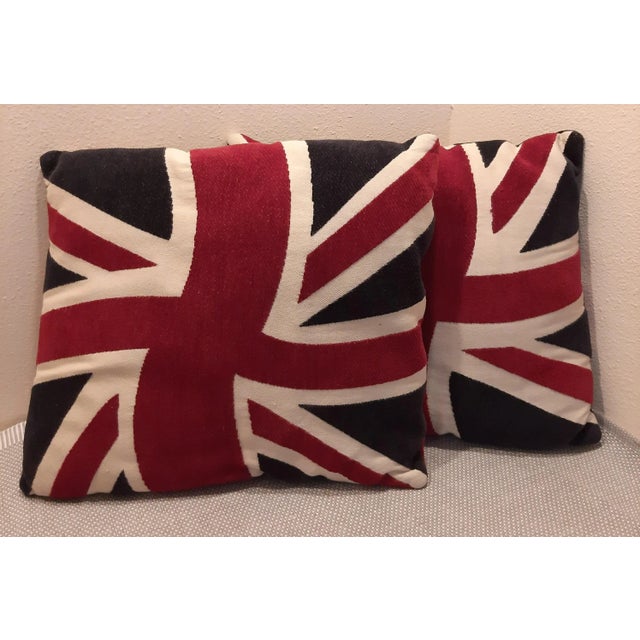 Stylized Union Jack Pillow | Chairish