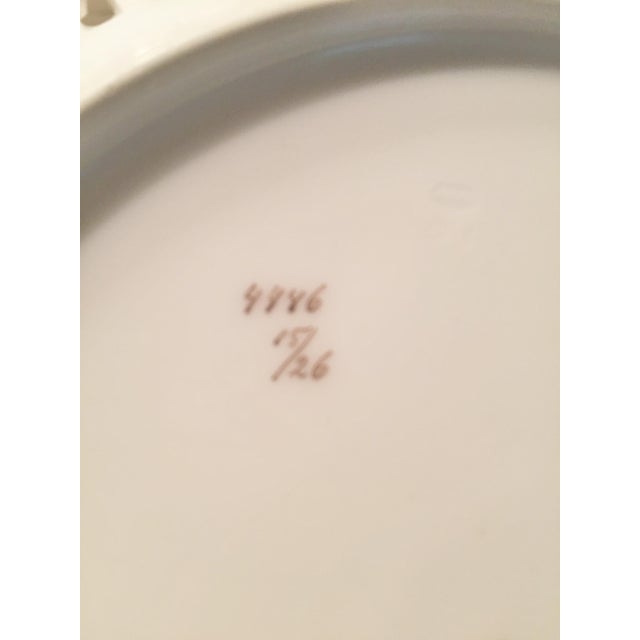 Vintage German Reticulated Gilt Cabinet Dessert Plates | Chairish