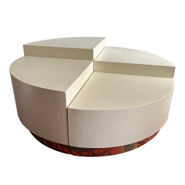 1980s Postmodern Coffee Table 4 Piece Side Table | Chairish