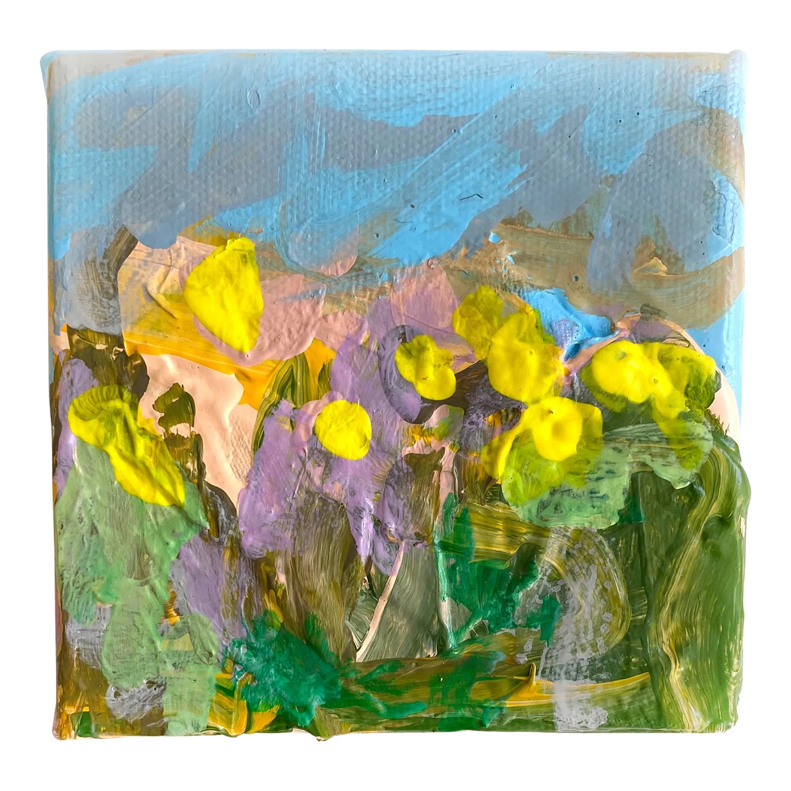 "Daffodil Fields" 2024 Mini Painting by Jessalin Beutler | Chairish