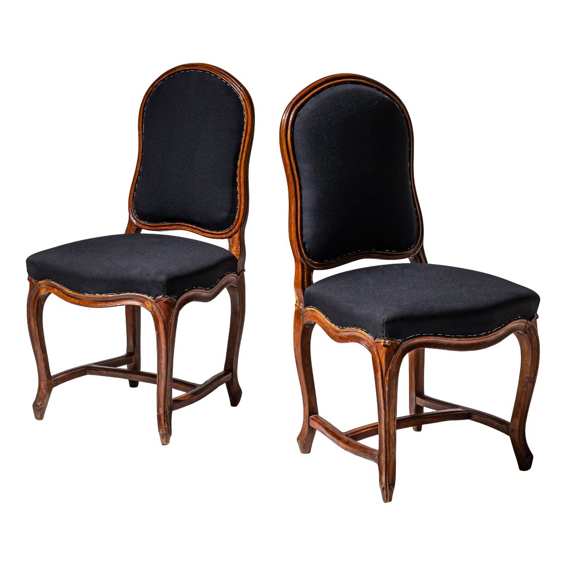 Baroque Side Chairs, 1850s, Set of 2 | Chairish