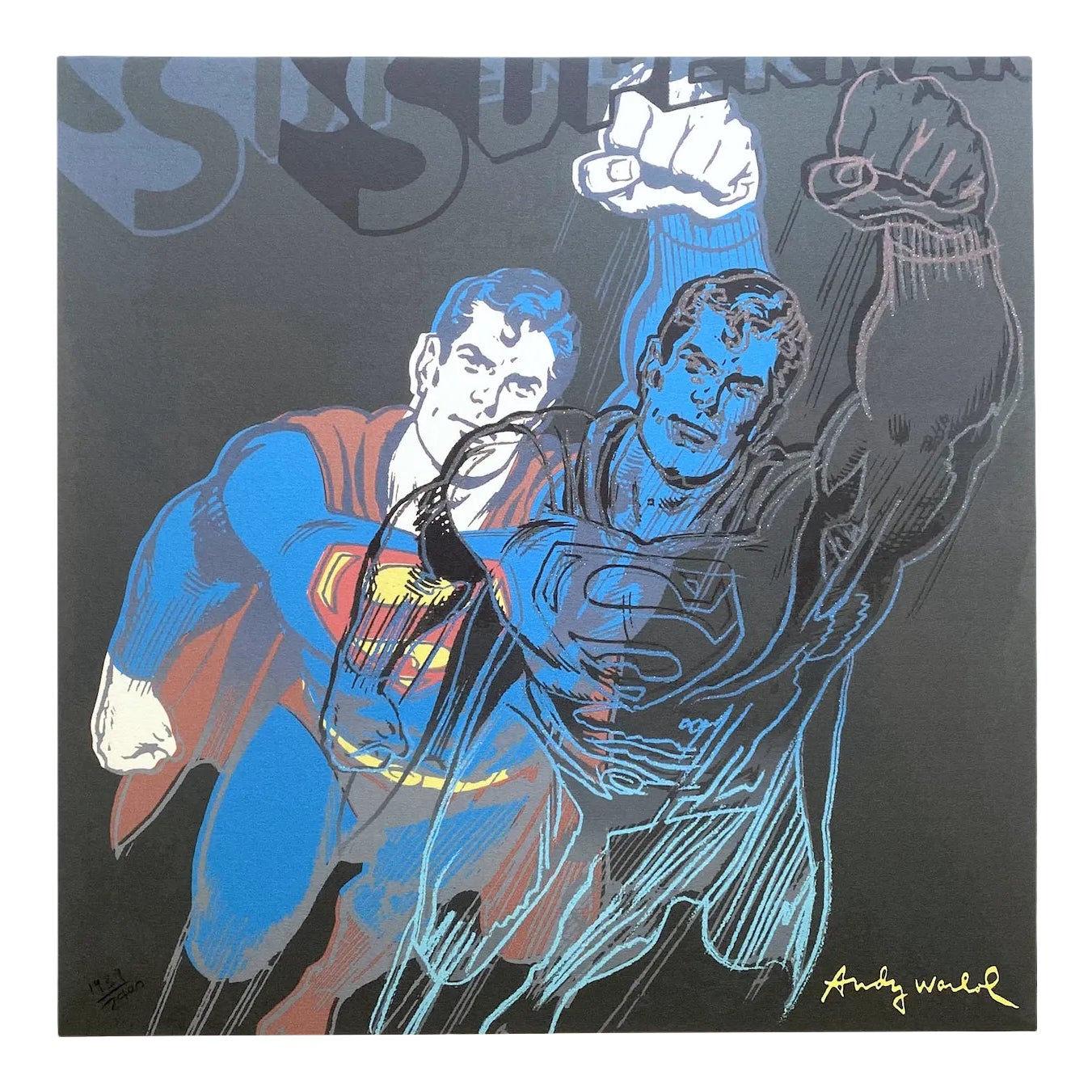 Andy Warhol Vintage 1986 Lmtd Edtn Myth Series Large Fine Art ...