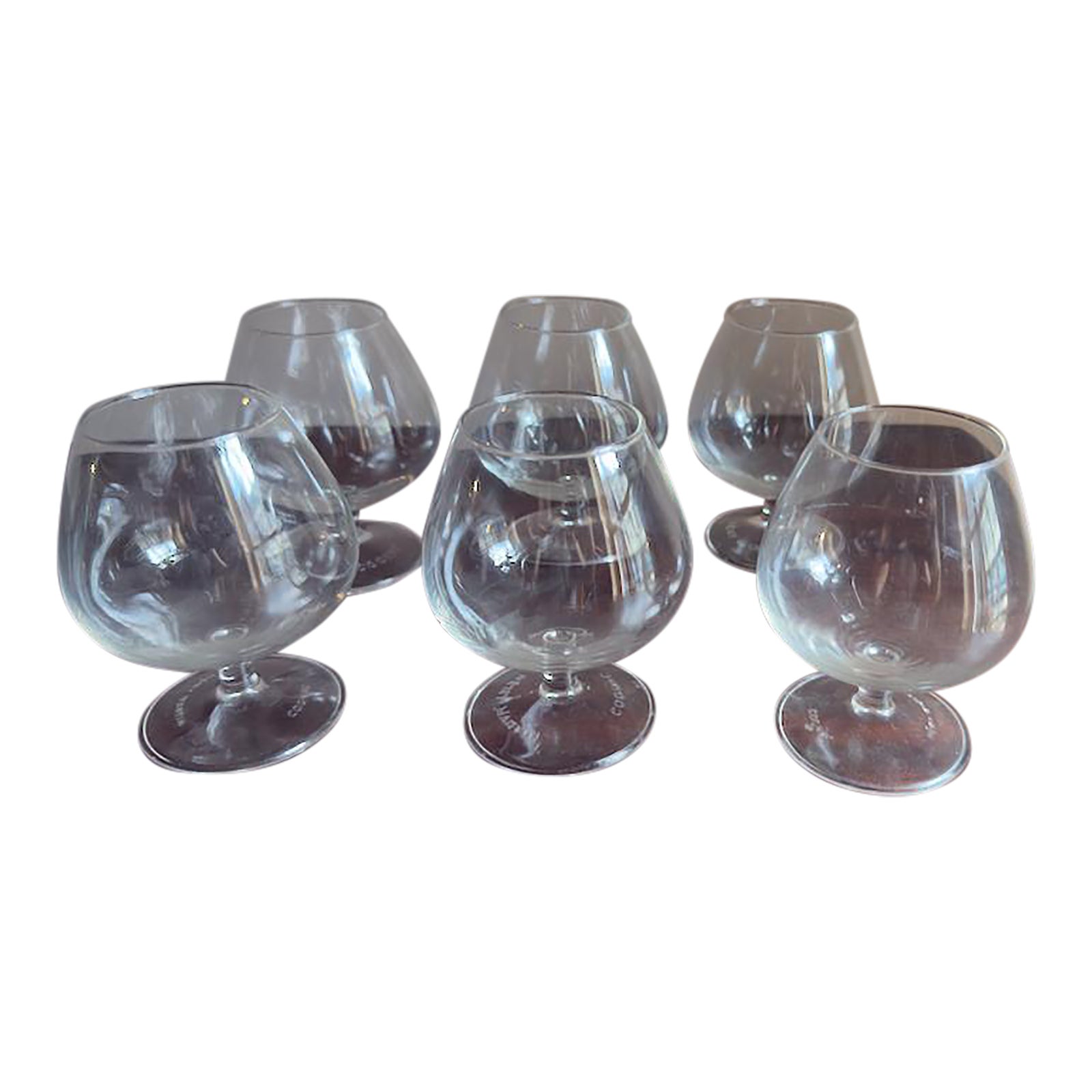 1970s A Set of Six Rémy Martin Cognac Glasses | Chairish