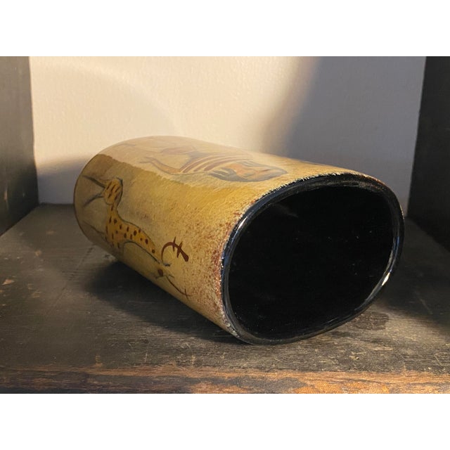 1950s Mid-Century Poila Pillin Vase Featuring Figural and Animal Motifs ...