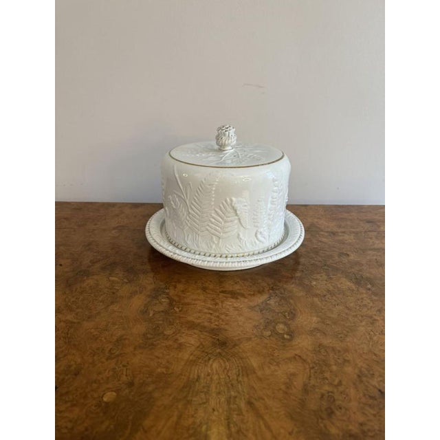 Large Antique Victorian Cheese Dish, 1890 | Chairish