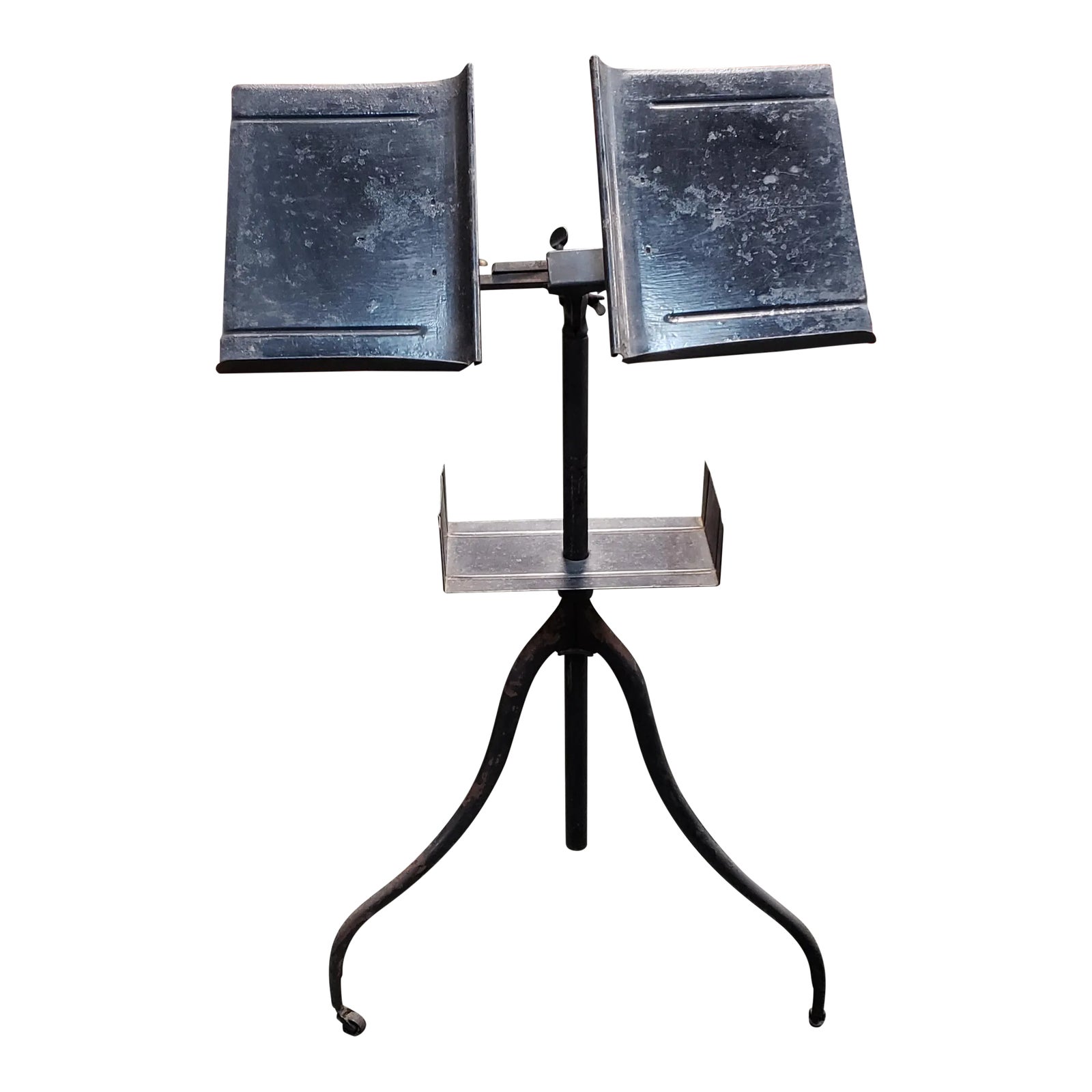 Antique American Giffen & Giffen Wrought Iron Dictionary Stand on ...