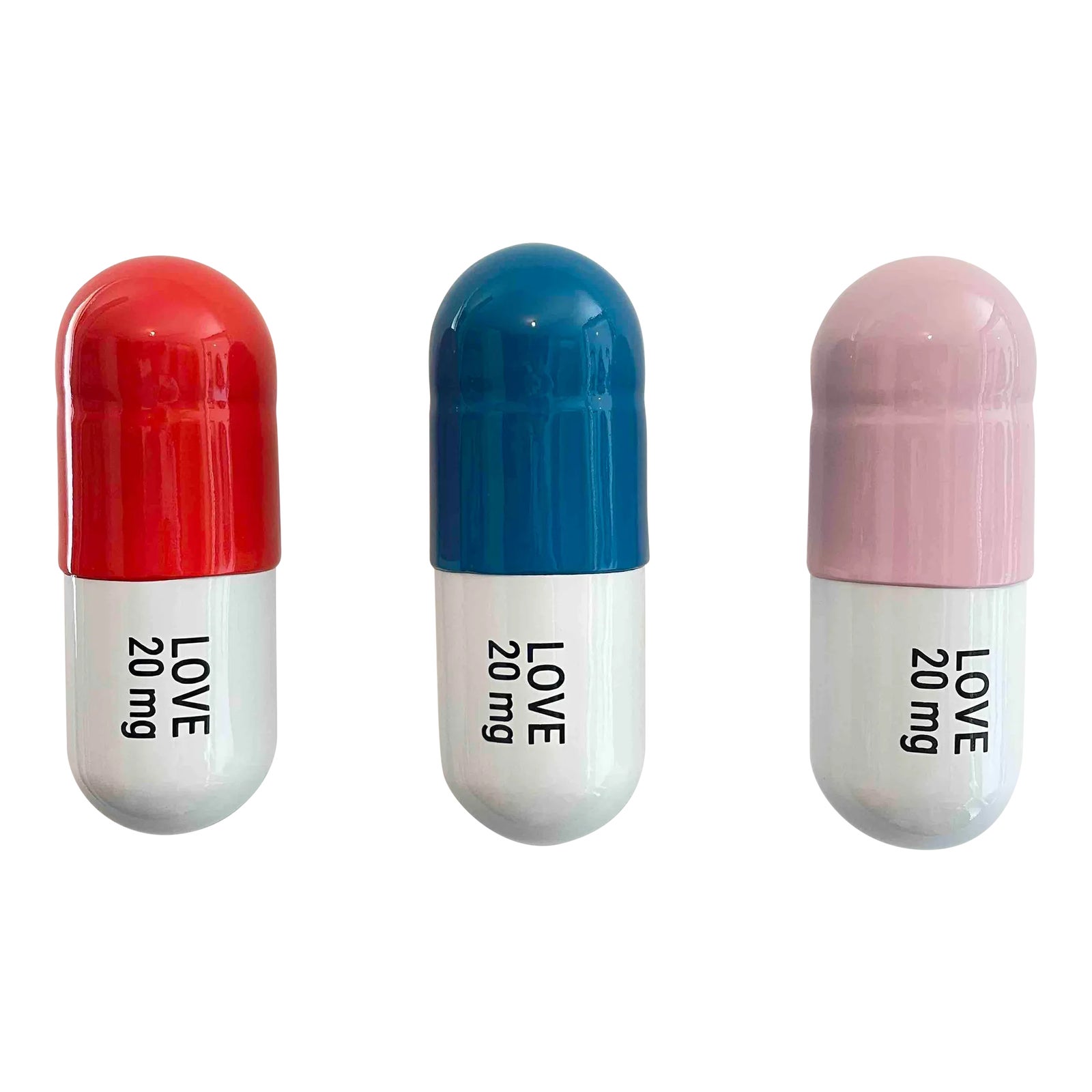 20 Mg Love Pill Combo (Light Pink, Turquoise and Orange) - Set of 3 Pop ...