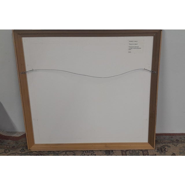 Robert Finch 20th C. American Large Contemporary Charcoaland Pencil ...