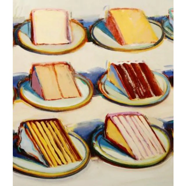 Wayne Thiebaud Vintage 1996 Print Framed Pop Art Museum Poster " Cake ...