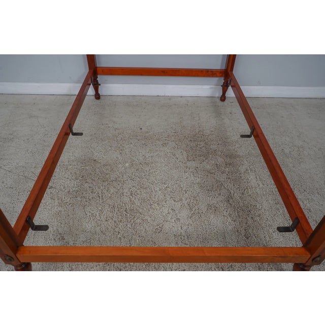 Nathan Margolis Bench Made Cherry Full Size Poster Bed | Chairish