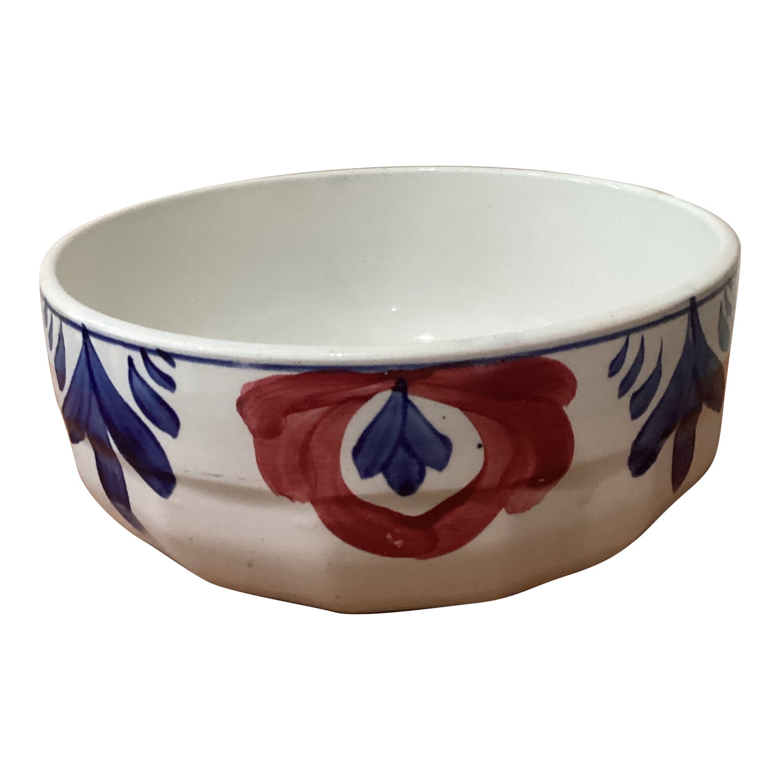 Antique Belgium Pottery Hand Painted Porcelain Bowl by Imperial Royal ...