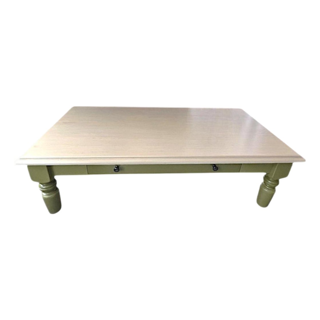 Pottery Barn Brand Coastal Large Coffee Table | Chairish