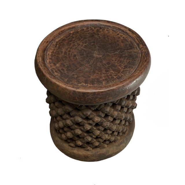 Old African Bamileke Spider Stool/Table 16" H | Chairish