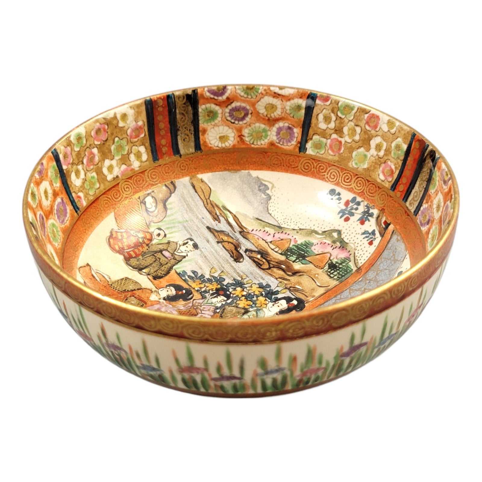 Japanese Kyoto Satsuma Bowl, 1890 | Chairish