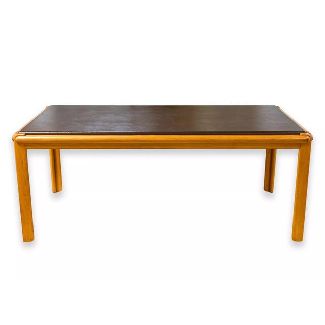 Ralph Rye Table Group for Thonet Solid Elm Frame with Deep Brown Vinyl ...