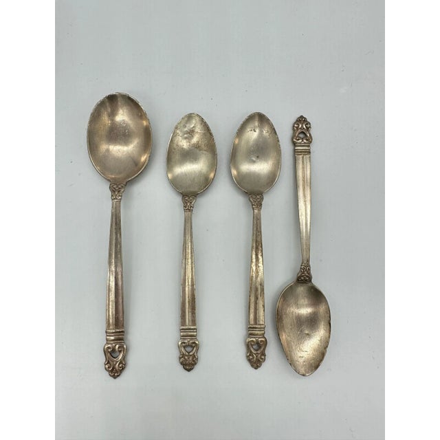 1930's Royal Danish Sterling Silver Spoon Set of 4 by Interantional ...