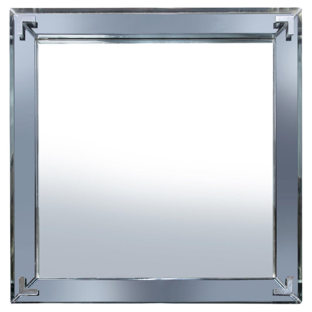 Vintage Square Mirror from Fontana Arte, Italy, 1970s | Chairish
