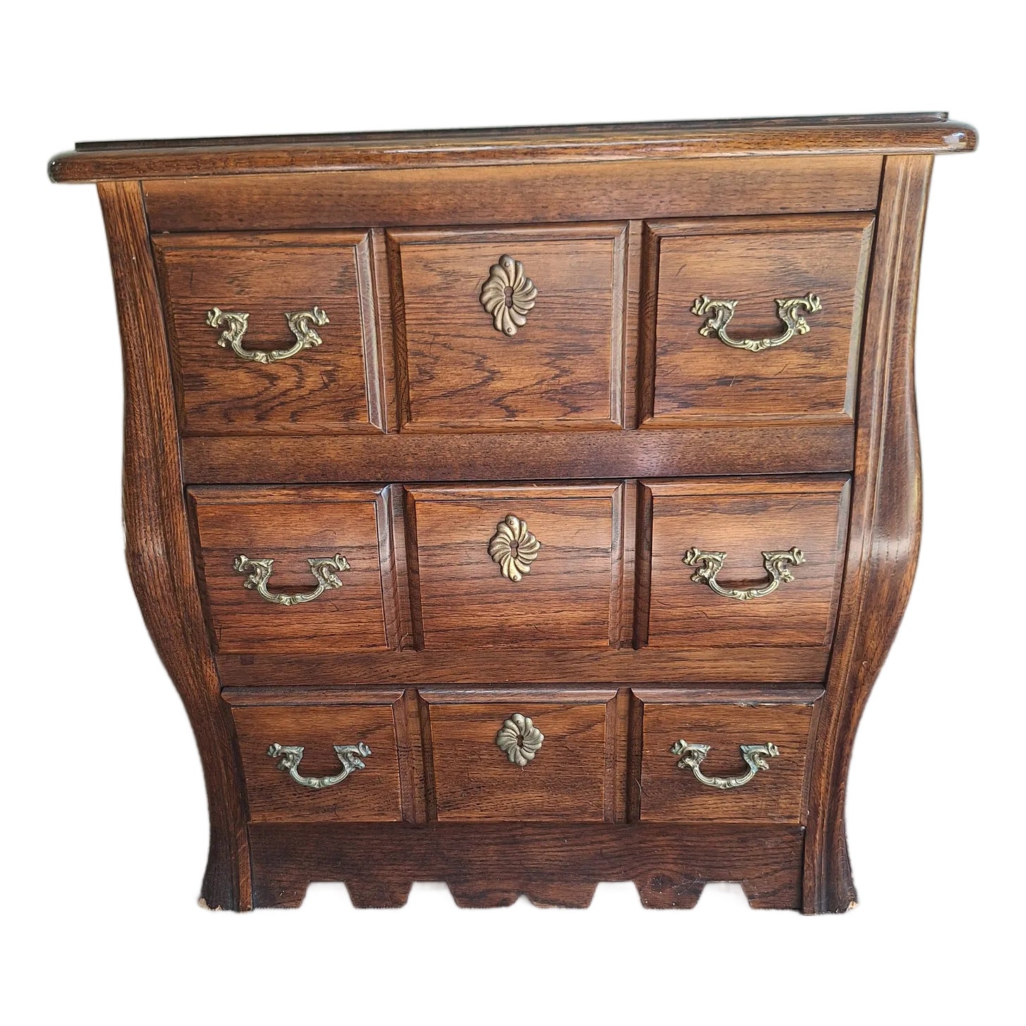 Hickory Chair Furniture Cherry 3 Drawer Chest / Night Stand | Chairish