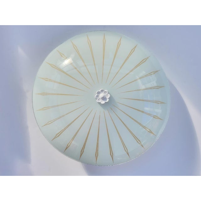 Modern Sunburst Ceiling Light | Chairish
