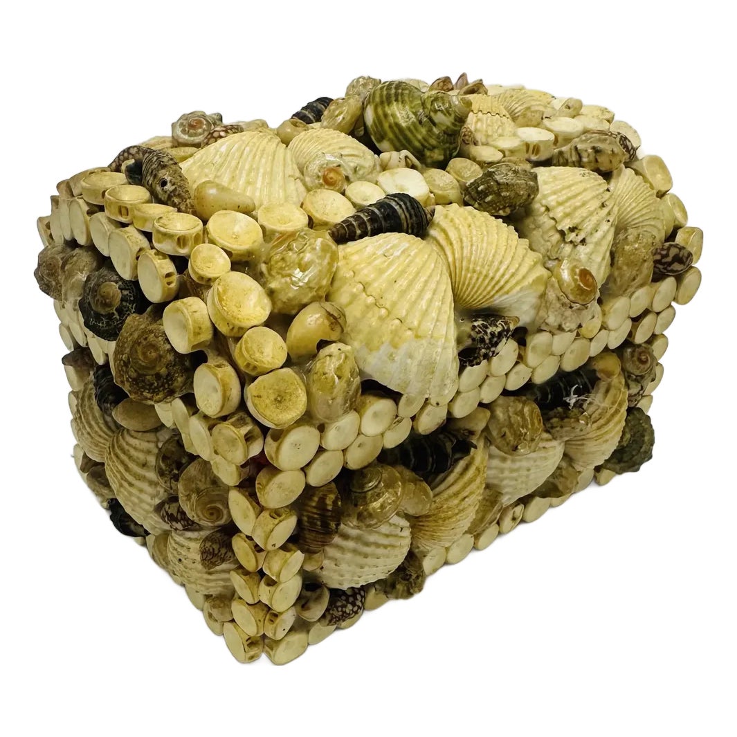 Vintage Shell Box | Chairish