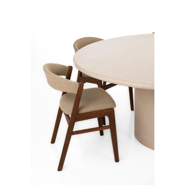 Contemporary Organic Shaped Natural Plaster Dining Table "Sami" 150 by ...