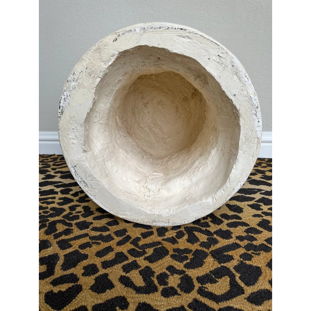 Vintage 1980’s Fluted Plaster Side Table | Chairish