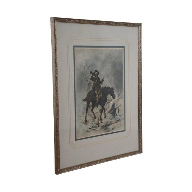 1880s Antique George L Seymour Country Postman Hand Colored Engraving ...