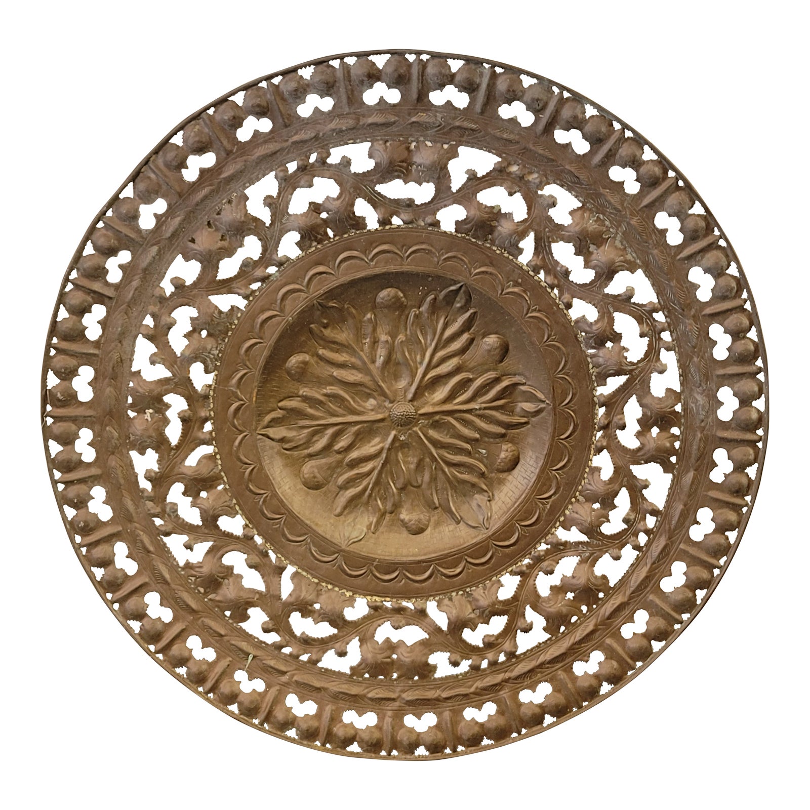 Huge Brass Hand Tooled Egidio Casagrande Renaissance Wall Art Marked ...