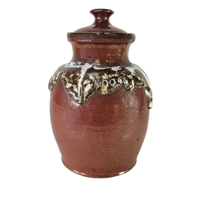 California Studio Art Pottery Lidded Cookie Jar 11" | Chairish