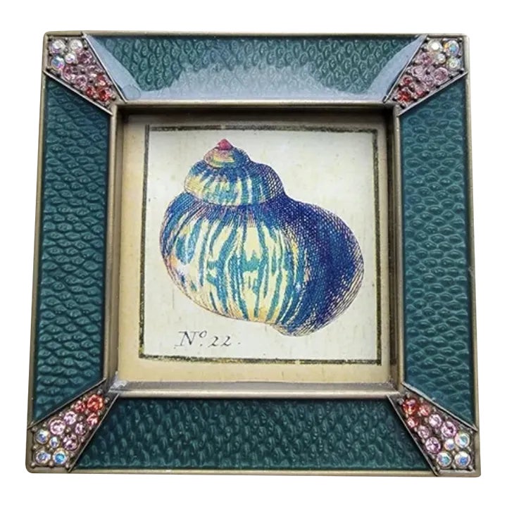 Jay Strongwater Pave Corner Square Picture Frame | Chairish