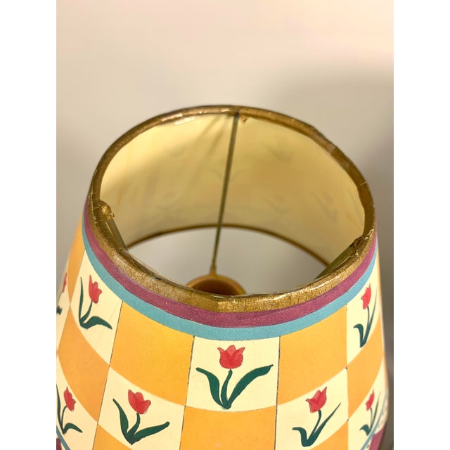 Vintage Mackenzie Childs Style Colorful Checkered Ceramic English ...