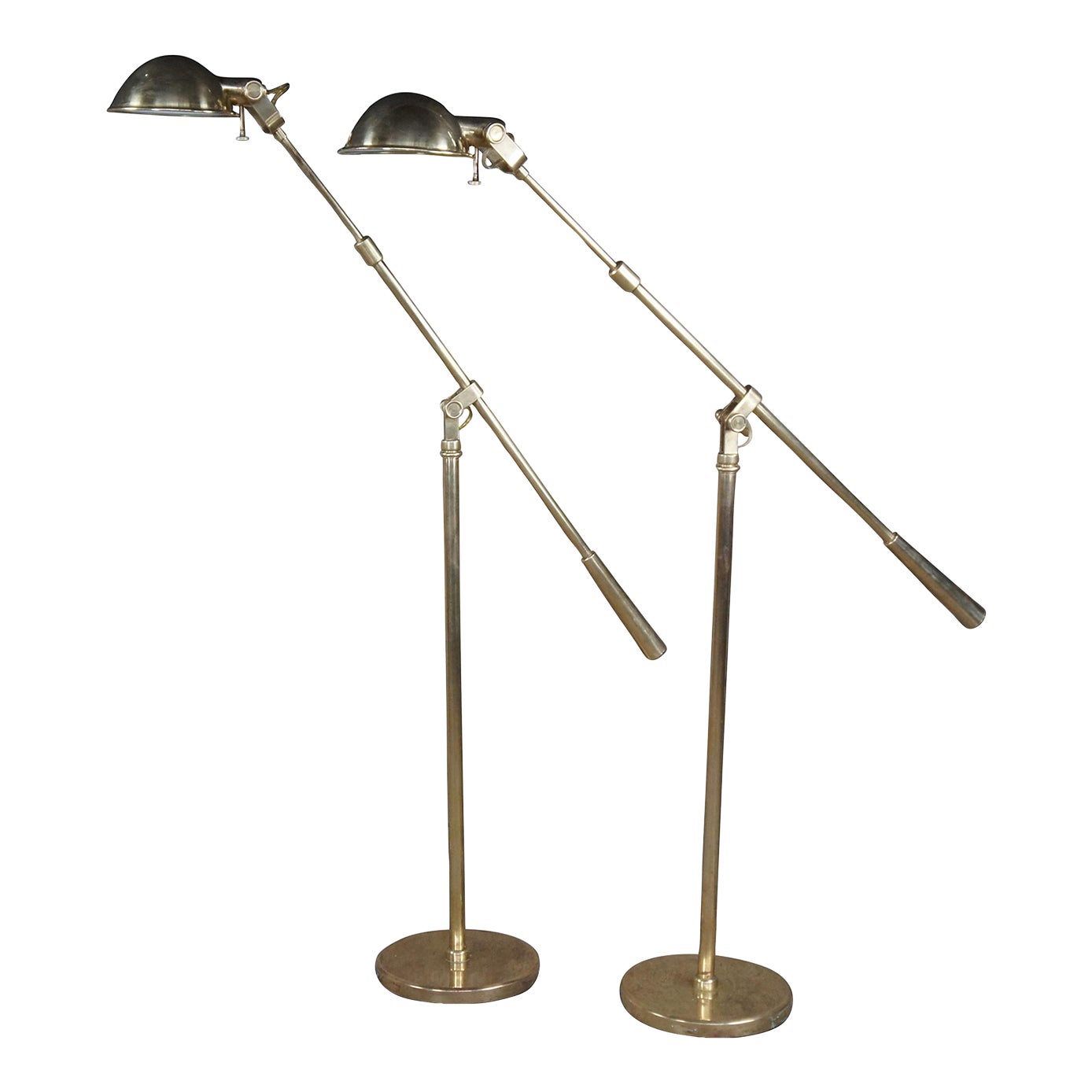 Set of 2 Vintage 1990s Ralph Lauren Boom Arm Pharmacy Reading Floor ...