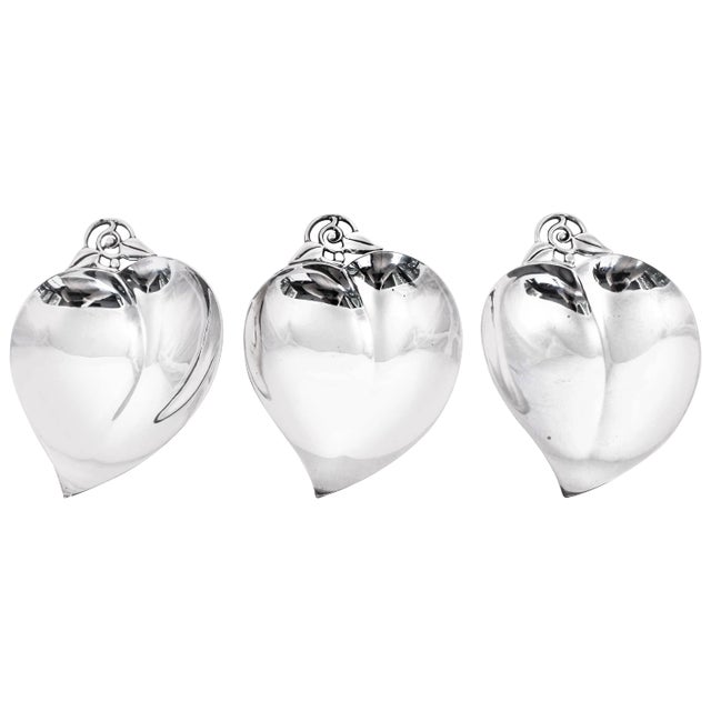 Tiffany Sterling Apple Dishes | Chairish