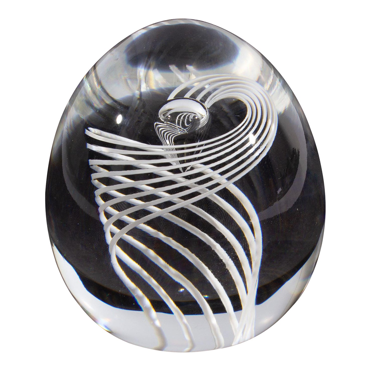 Steuben Glass Twist Paperweight | Chairish