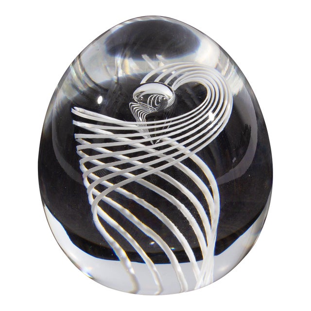 Steuben Glass Twist Paperweight | Chairish