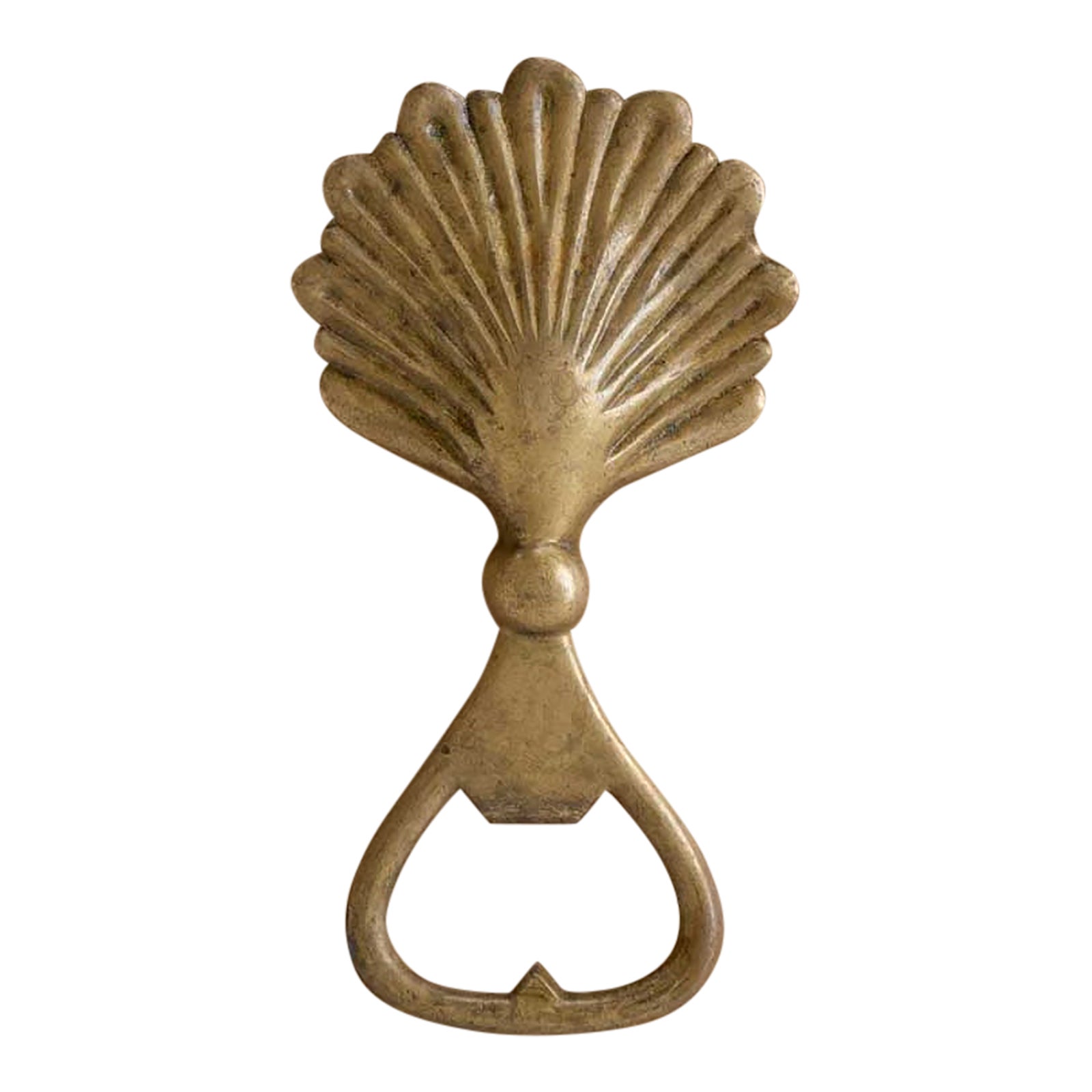 1950s French Brass Shell Bottle Opener | Chairish