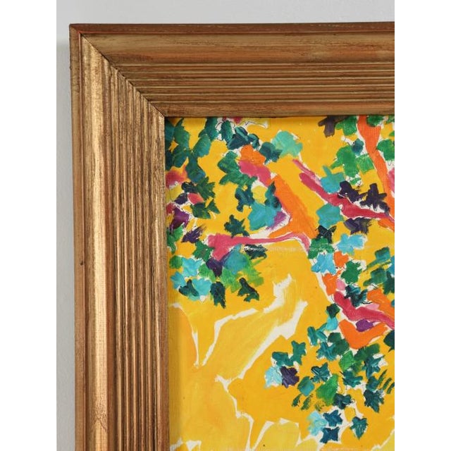Acrylic Painting Attributed to Roland David | Chairish