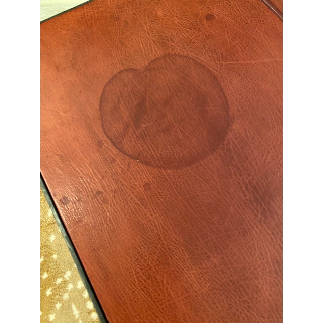 Victoria Hagan Moroccan Leather and Iron Cocktail Table | Chairish
