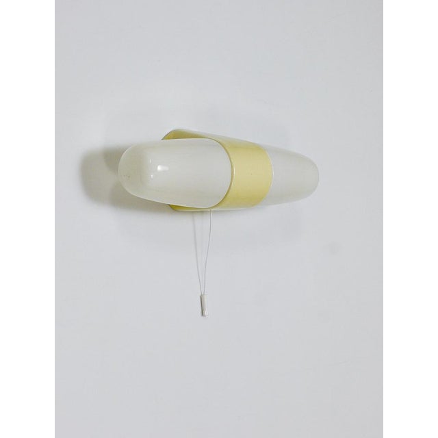 Bauhaus Yellow Double Wall Light attributed to Linder Germany for ...