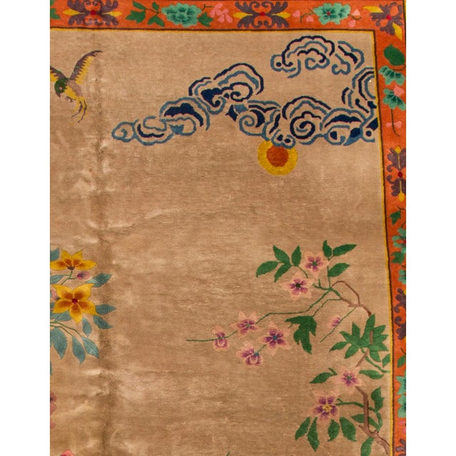 Antique Colorful Chinese Nichols Wool Rug | Chairish