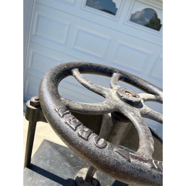 Antique Industrial Iron Book Press | J W Ostrander of Chicago C.1800s ...
